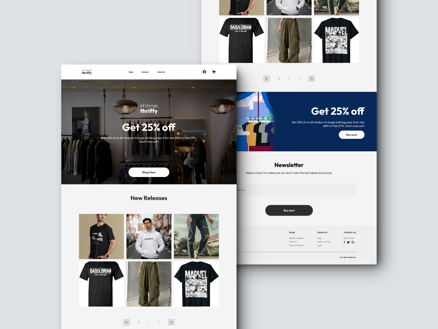 Thrift Store Website by Taiwo on Dribbble