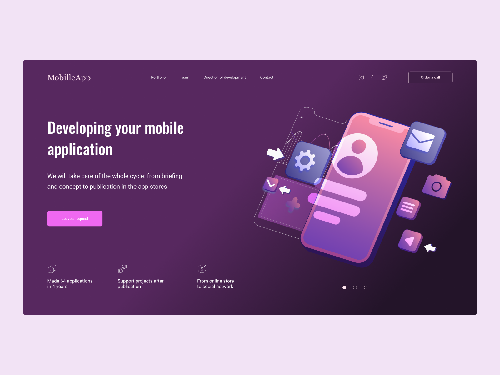 Home screen concept by Elena on Dribbble