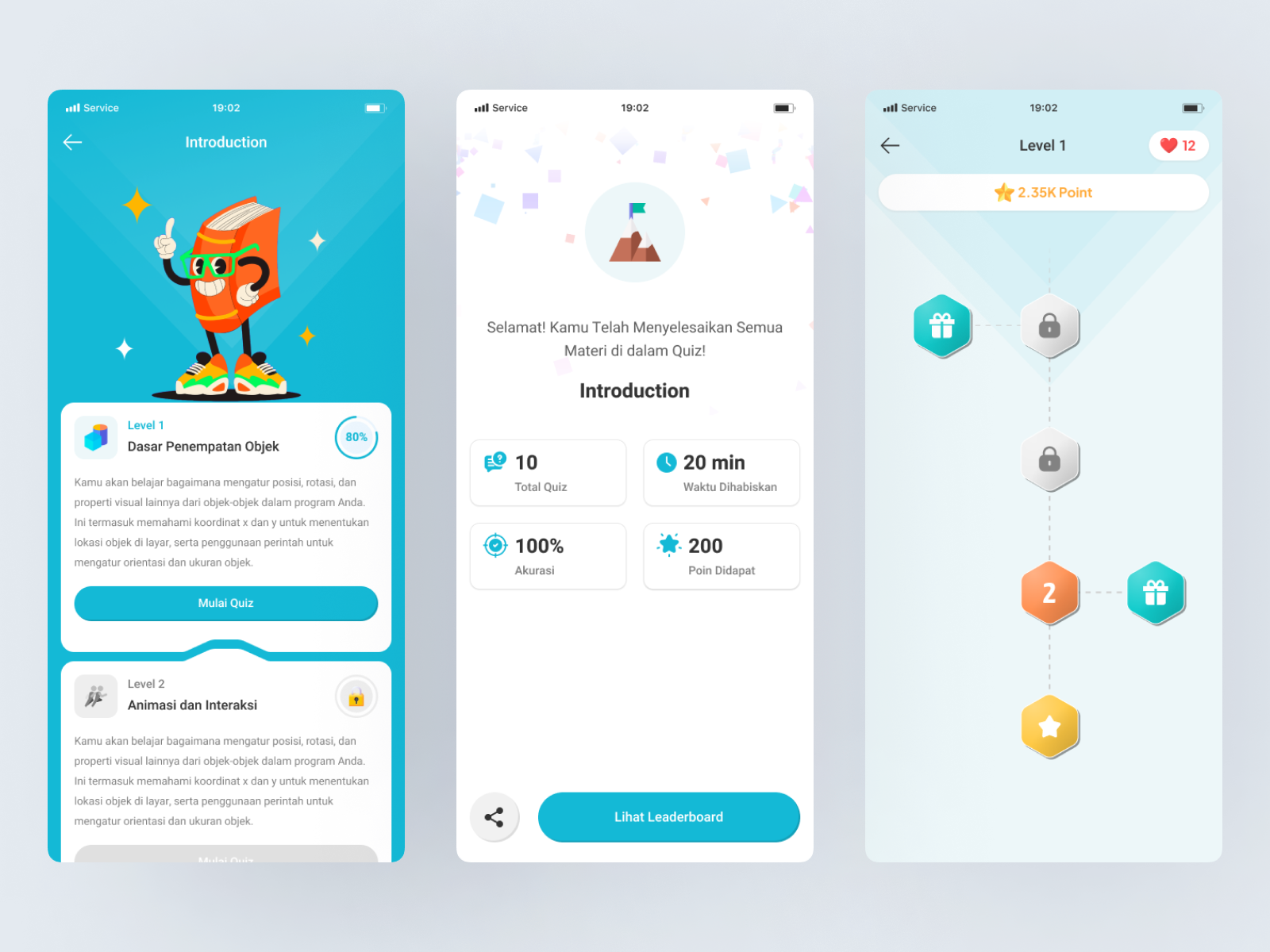 E-Learning Mobile Quiz App by Syahru Murtadho for Hypocreate on Dribbble