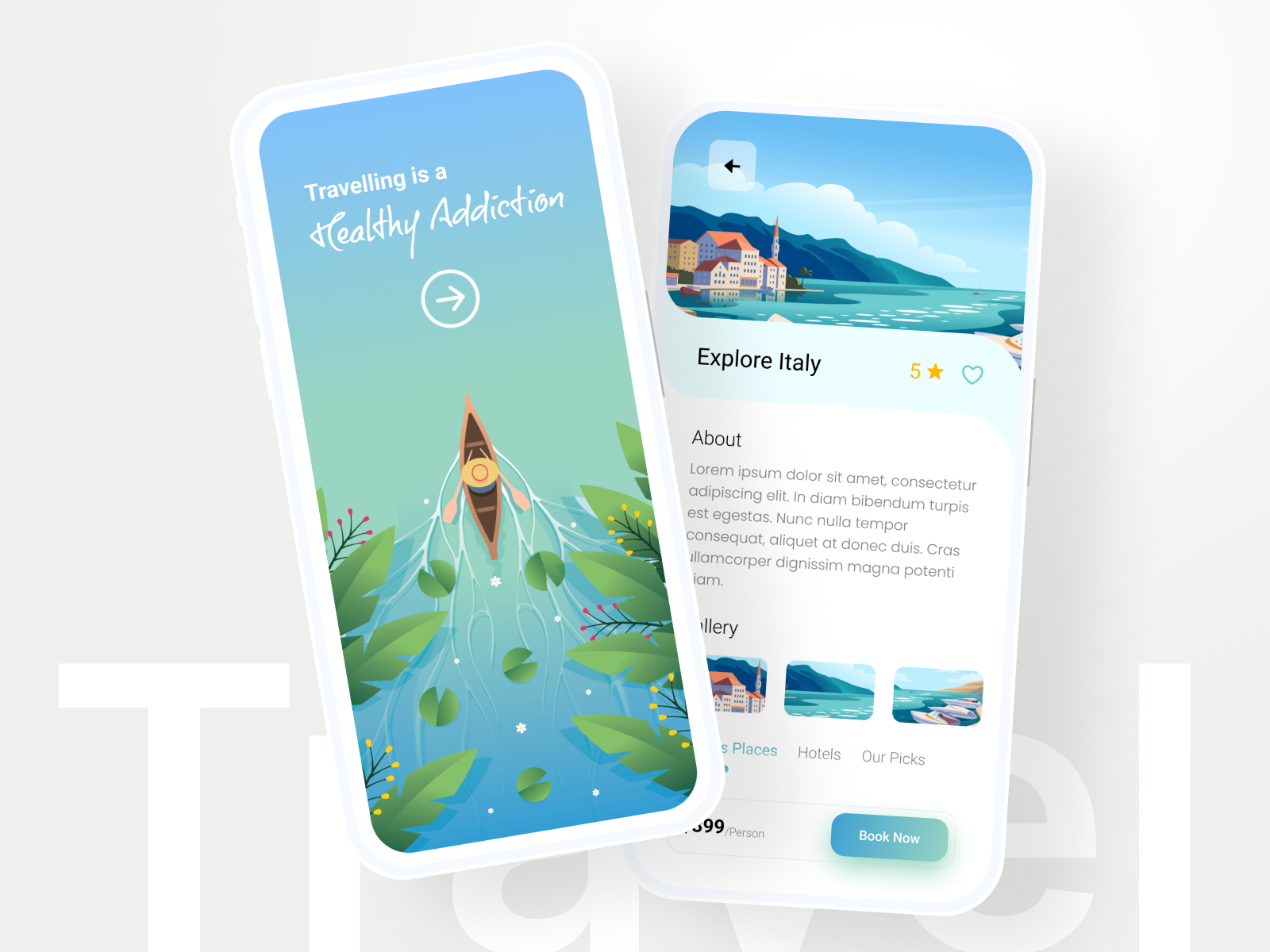 Travel app design mobile app by lazy kar for LazyInterface UI UX Team on Dribbble