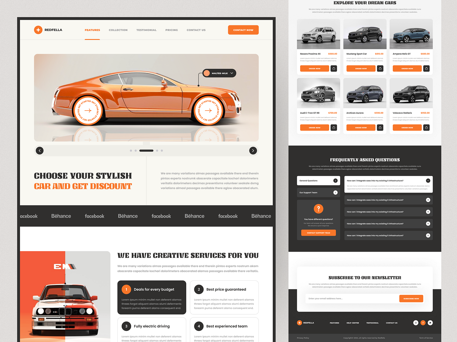 E-commerce Car Shop Landing Page by Akash on Dribbble