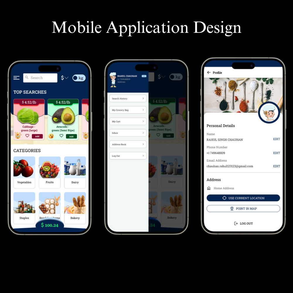 Mobile Application Design by Rohit Singh Chauhan on Dribbble