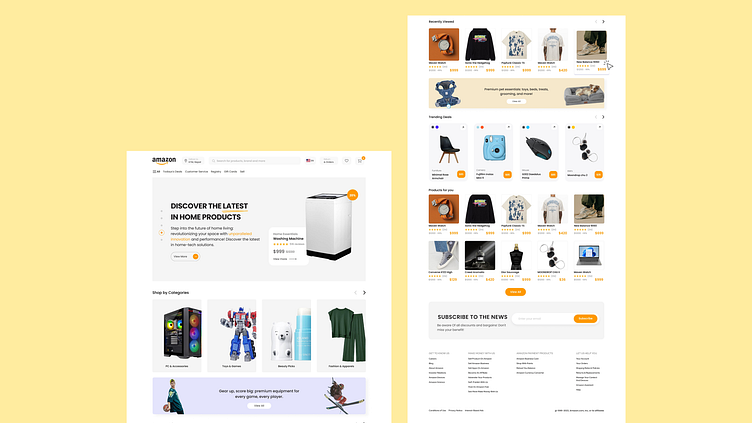 Amazon Home Page Redesign by Salil Timalsina on Dribbble