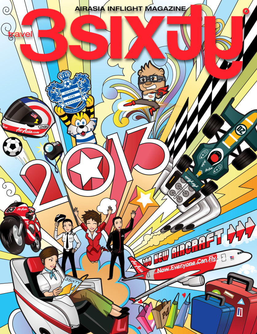 AirAsia In-Flight Magazine Covers by Tim Lai on Dribbble