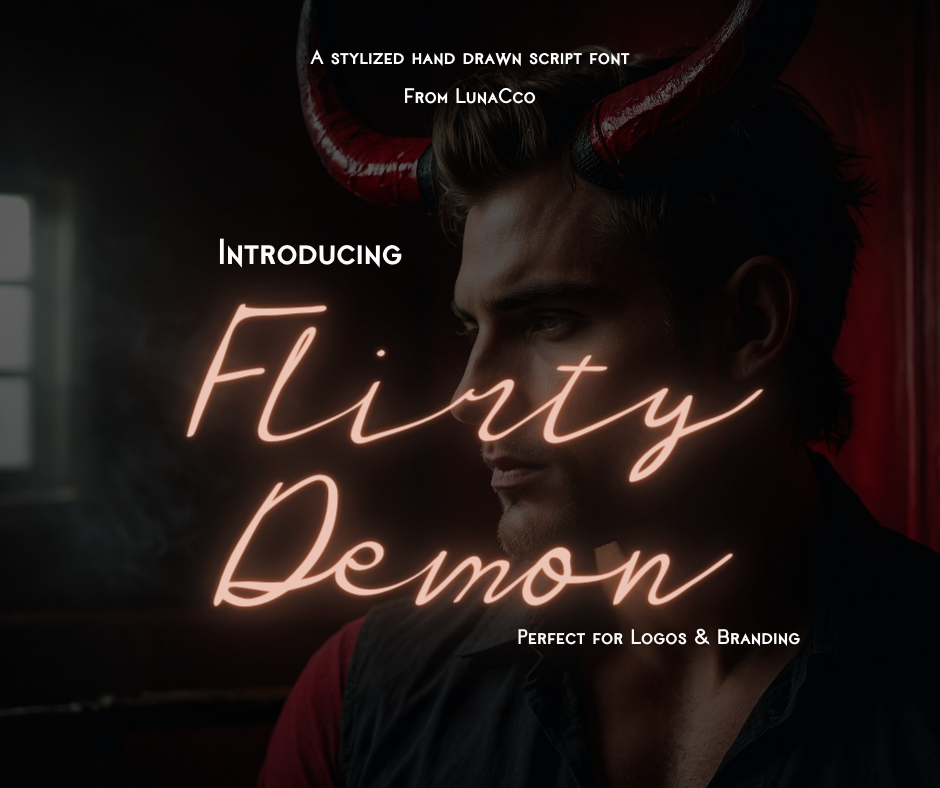 Flirty Demon Script Font by LunaCco by Julia "Jules" Duquette on Dribbble