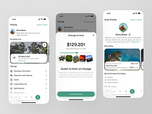 Voyage - Travel App [Profile Section] by Rizal for Kretya Studio on ...