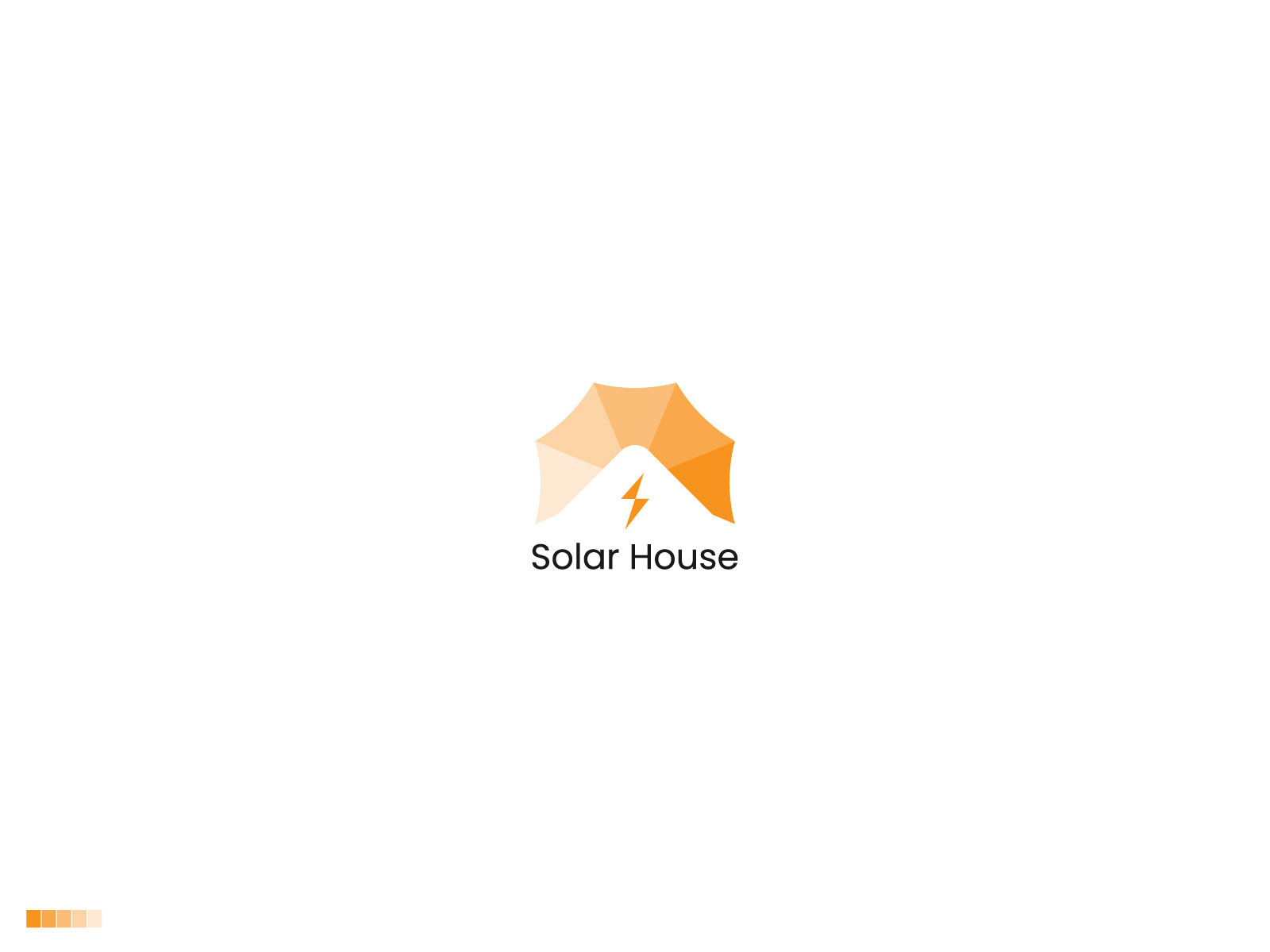 Solar House Logo Design by Riazul Islam 838 on Dribbble