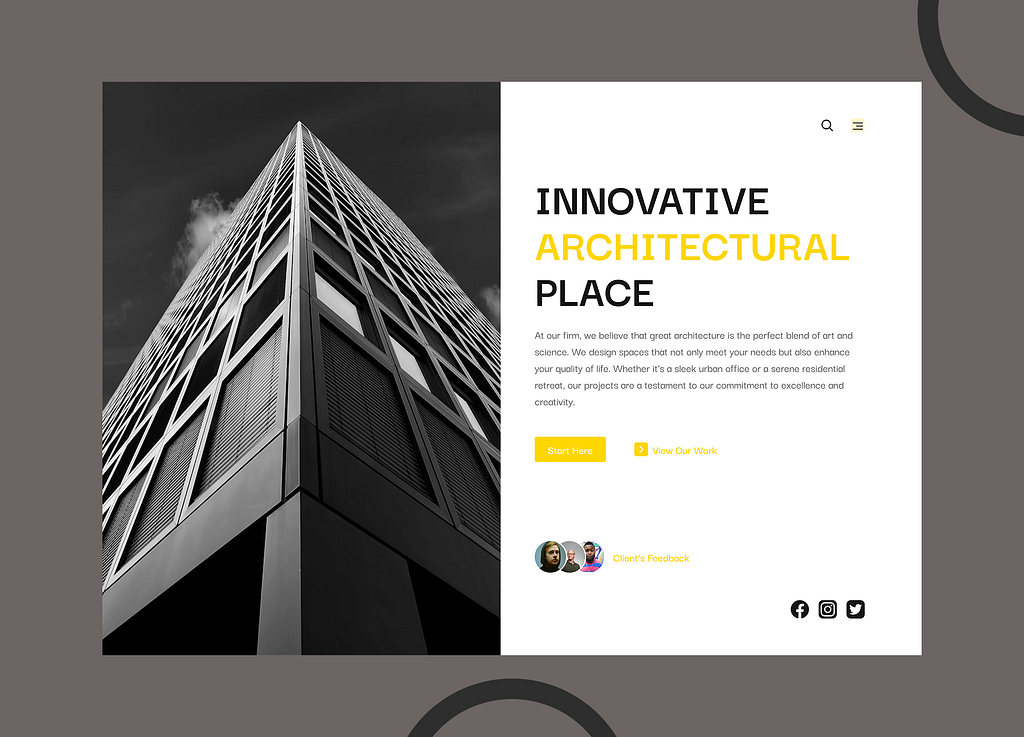 Architecture Web Design by uidesignidea on Dribbble