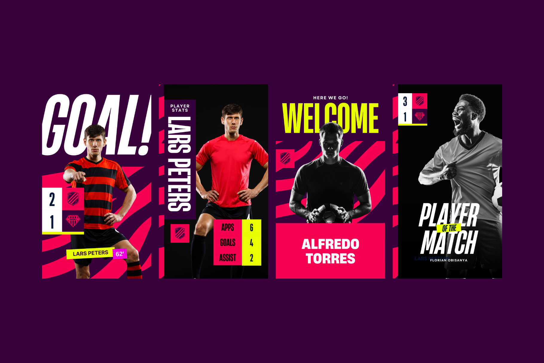 FREE Football Matchday Canva Template by Studio Provo on Dribbble