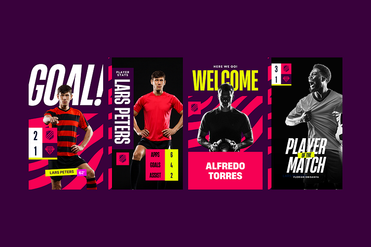 FREE Football Matchday Canva Template by Studio Provo on Dribbble