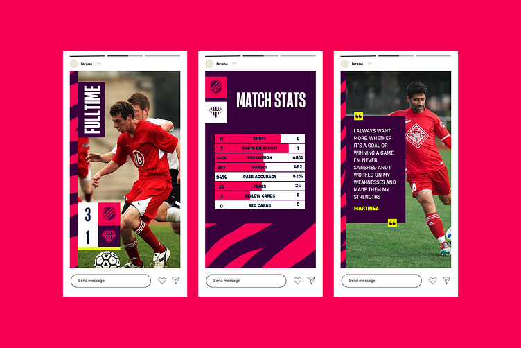 FREE Football Matchday Canva Template by Studio Provo on Dribbble