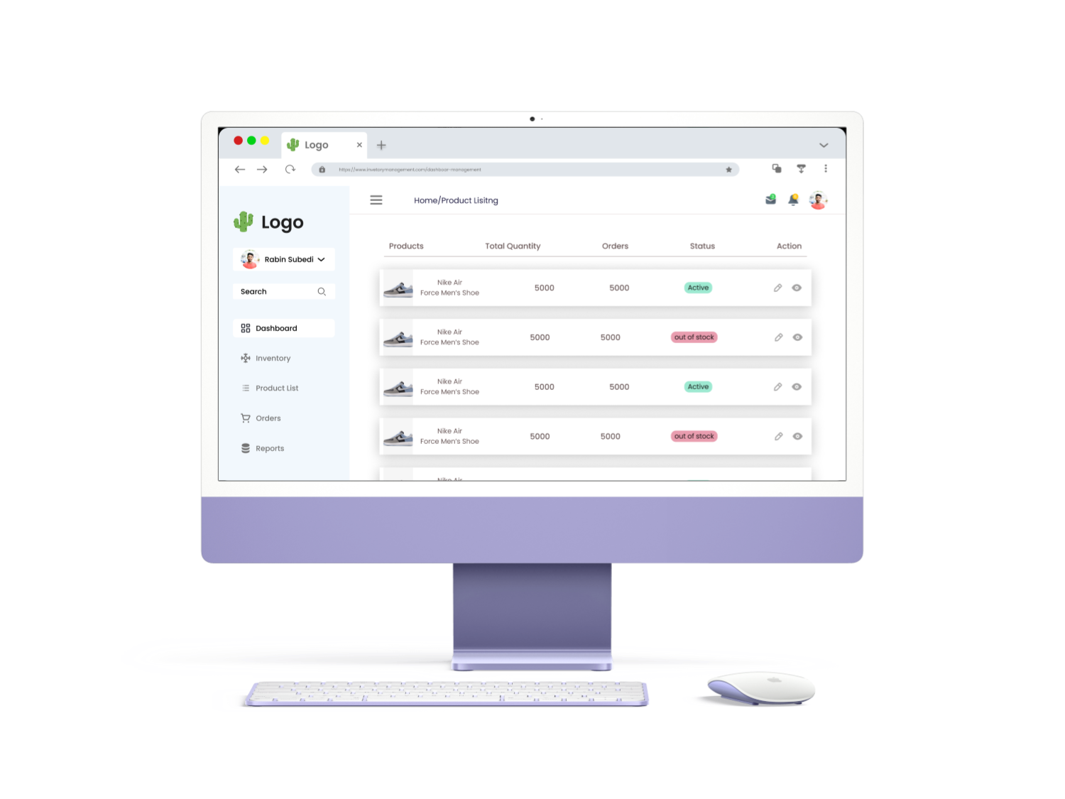 Inventory Management Dashboard | UI Design by Rabin Subedi on Dribbble