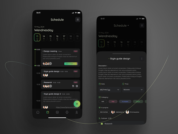 Task Manager Mobile IOS App by Fatemeh Seraj for Fluxio Design on Dribbble