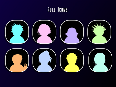 role icons anime themed by Magma on Dribbble