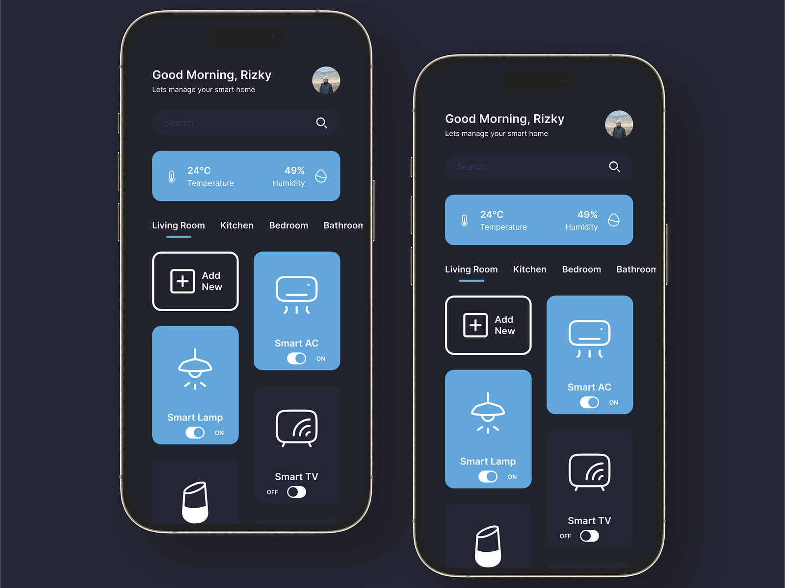 Mobile App - Smart Home UI Design by Akbar Setyawan on Dribbble