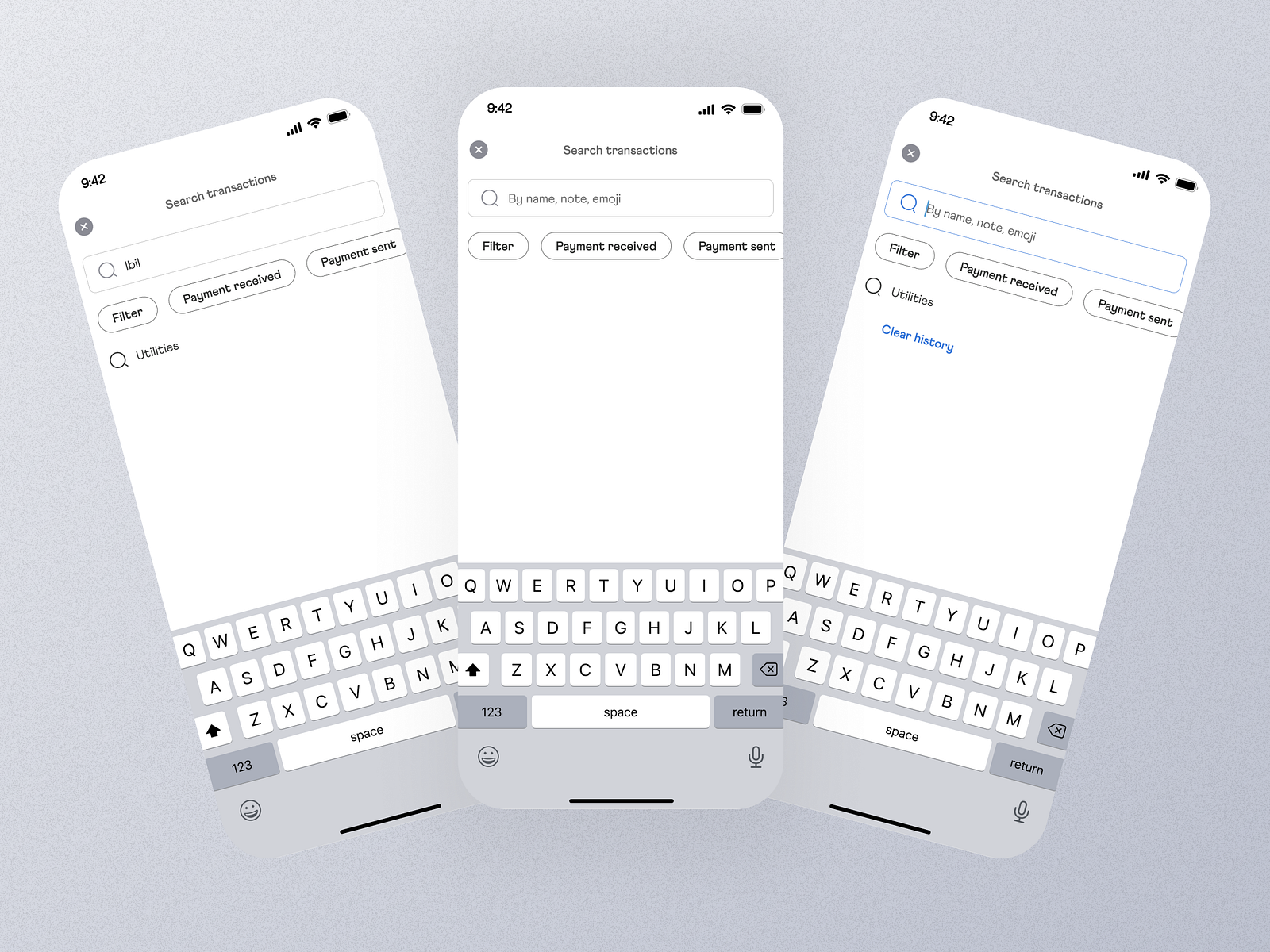 Search Transaction Mobile App Ui by UI Ants on Dribbble