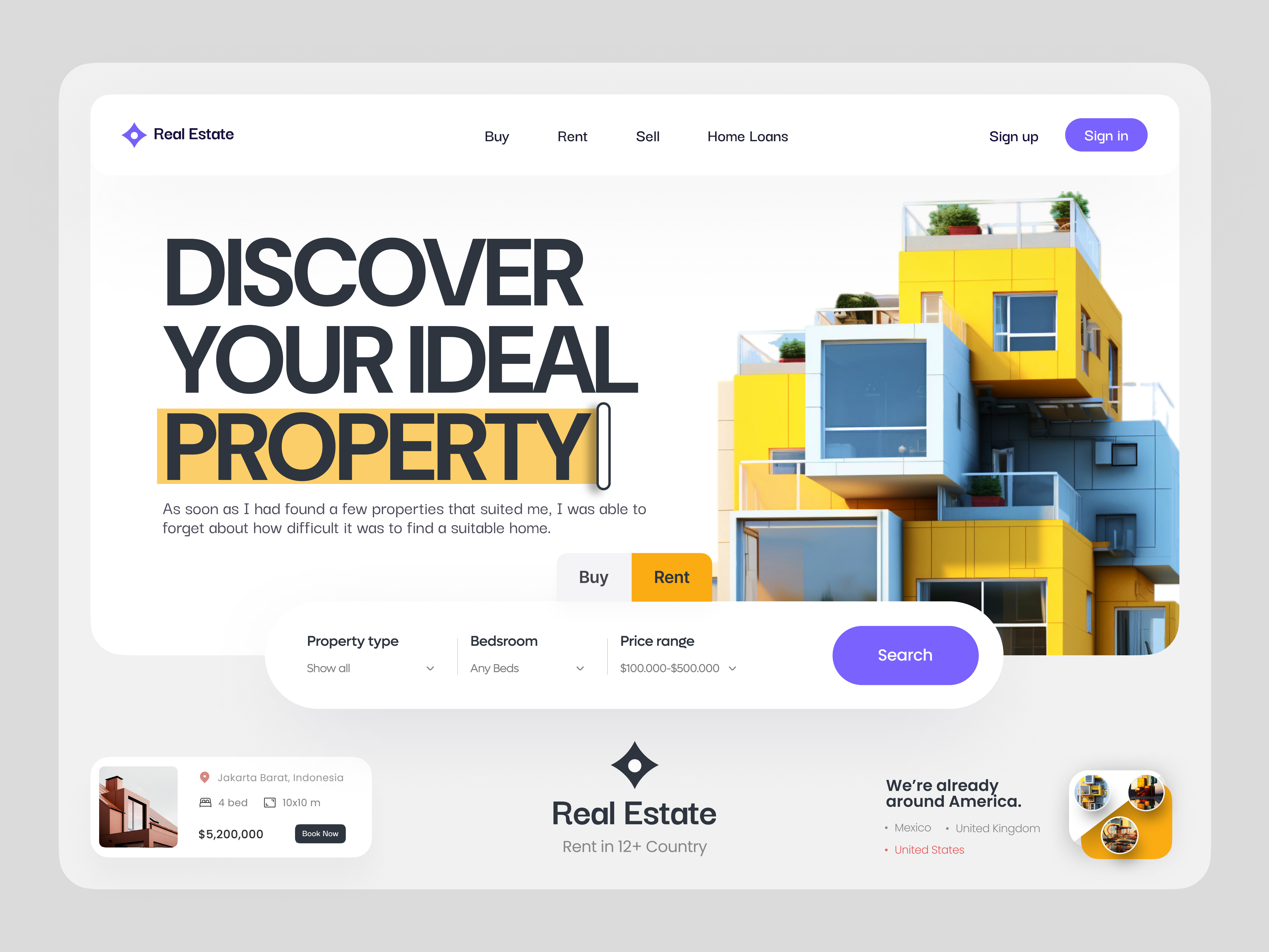 Real Estate Website Design by Masud Rana on Dribbble