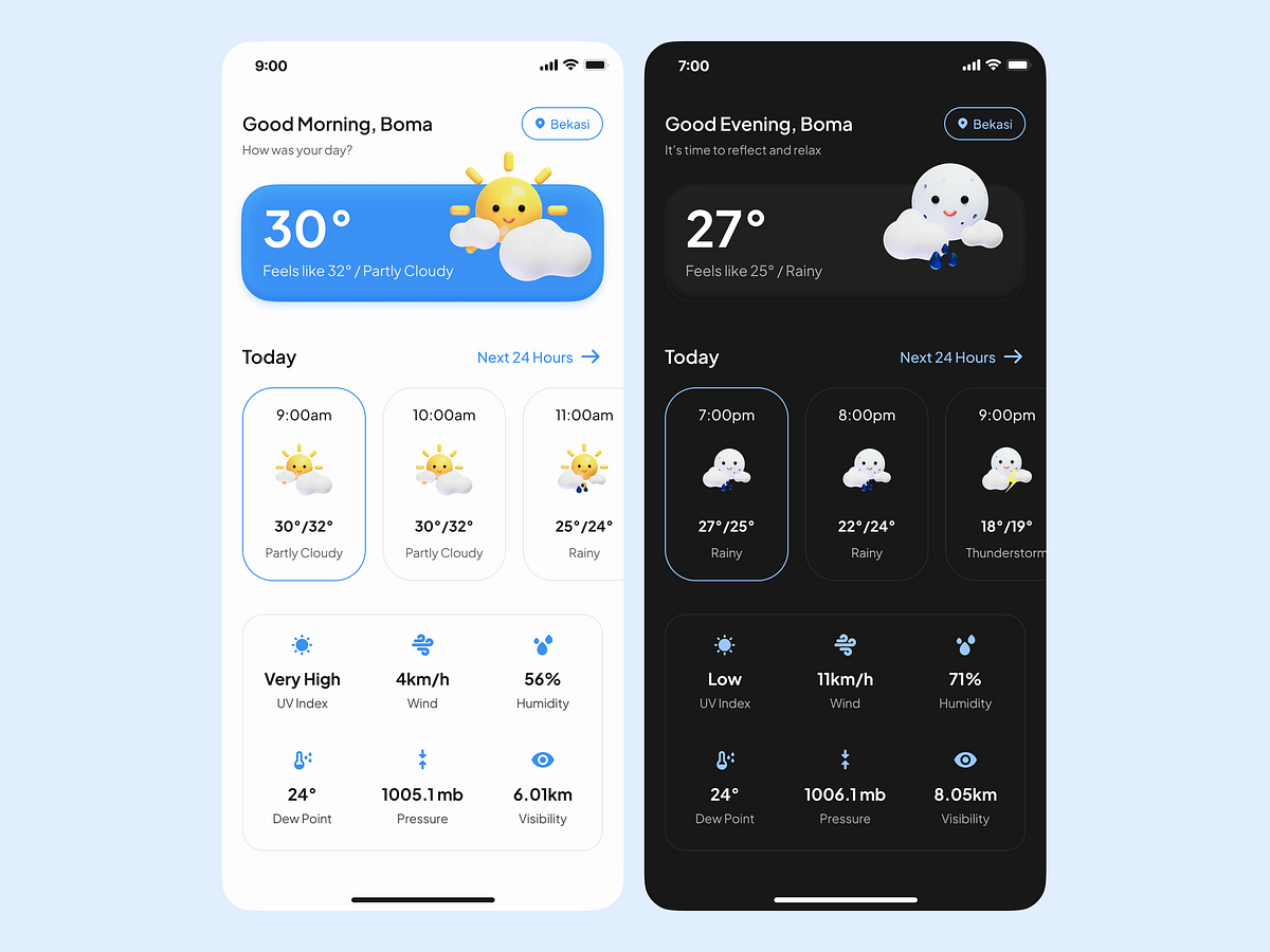 Weather App designs, themes, templates and downloadable graphic ...