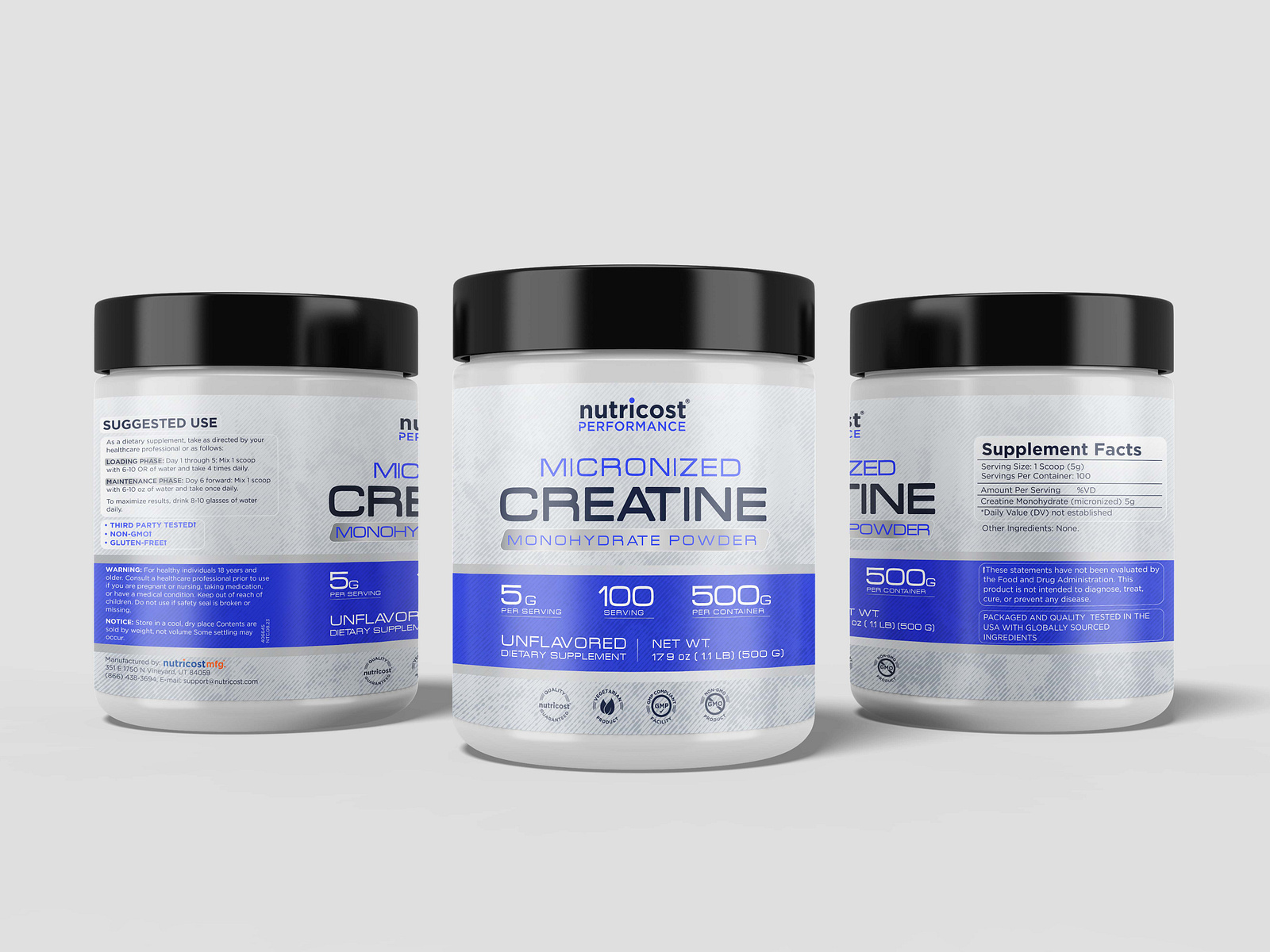 Supplement product label Design by DeftAds on Dribbble