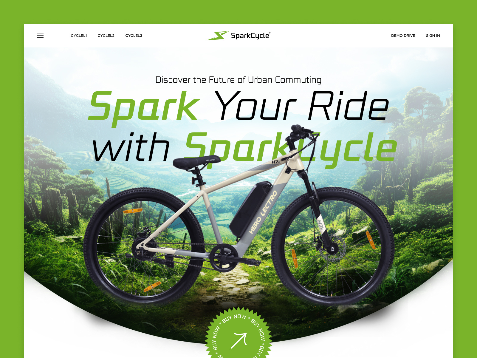 Spark Cycle - Electric Cycle website design by Dolphin Web Solution on ...