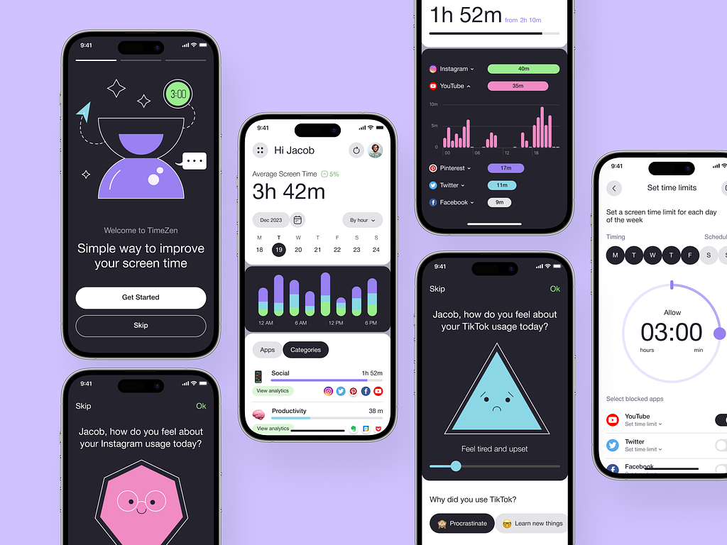 Screen Time Blocker Mobile App by Shafim Ahmed on Dribbble