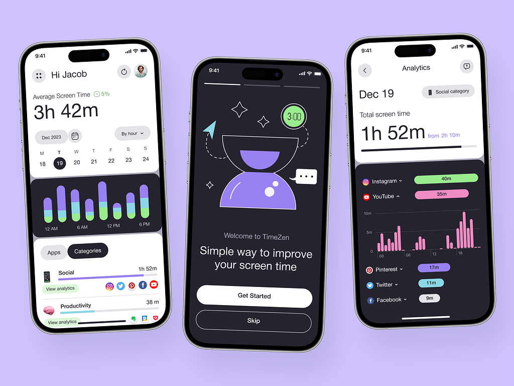 Screen Time Blocker Mobile App by Shafim Ahmed on Dribbble