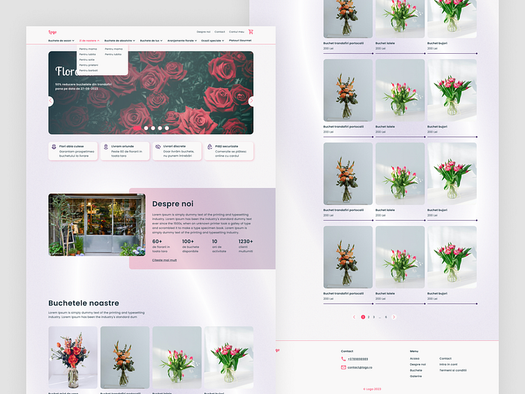 E commerce flower shop | Ui/Ux Web Design by Alex on Dribbble