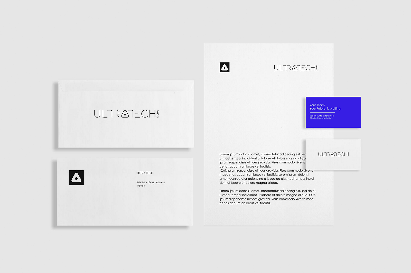 Ultratech | Logo Design by Aliaksandra Nazarkina on Dribbble