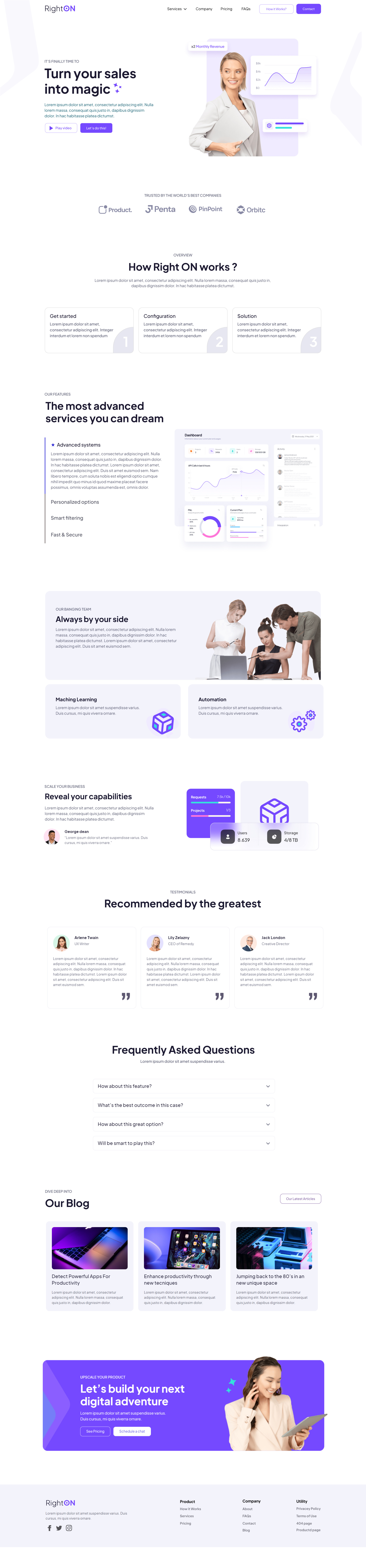 Agency website *UI* by MD. Yah Ya on Dribbble