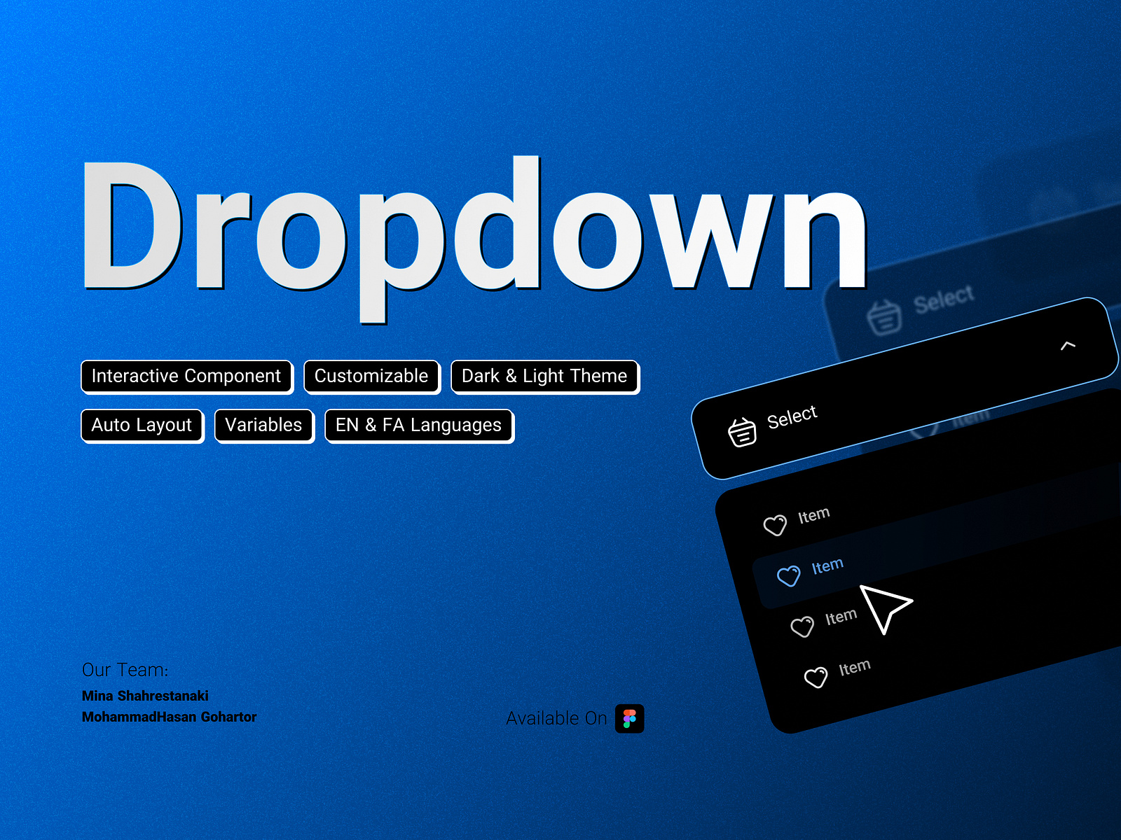 Dropdown | Interactive Component by Mina Shahrestanaki on Dribbble