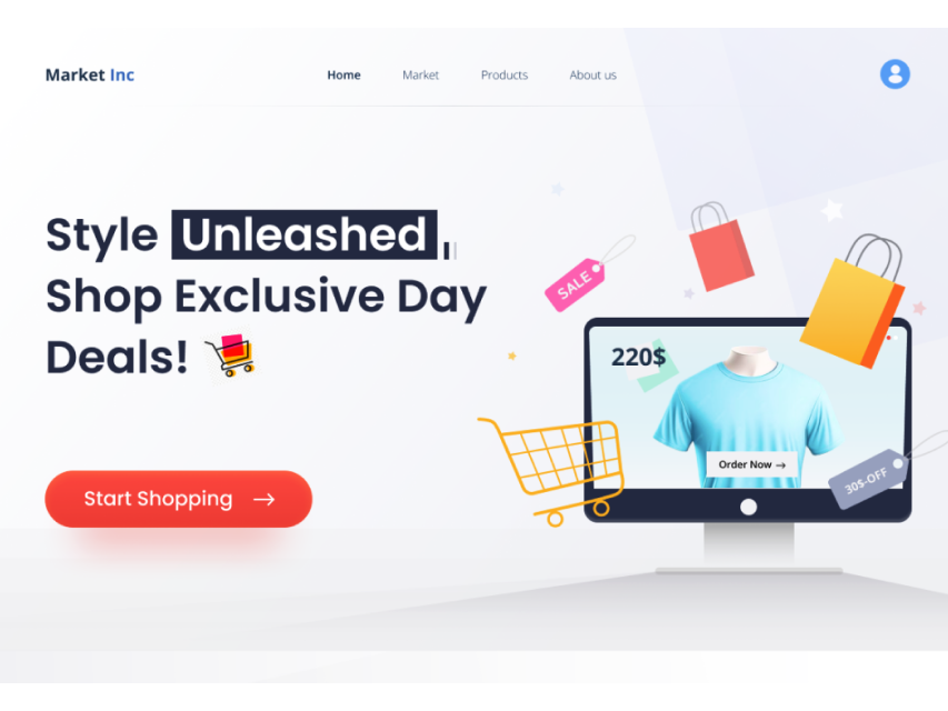 Shopping Store Website ui ux design by Mansoor Gull ⚚ on Dribbble