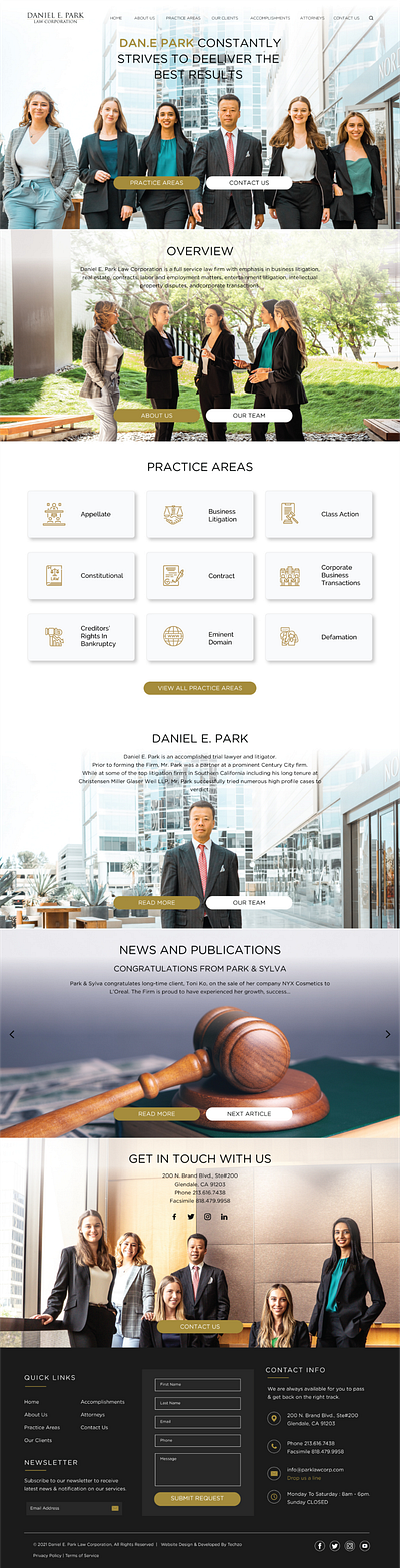 Law Firm Website Ui Ux Design By Yousuf Raza On Dribbble