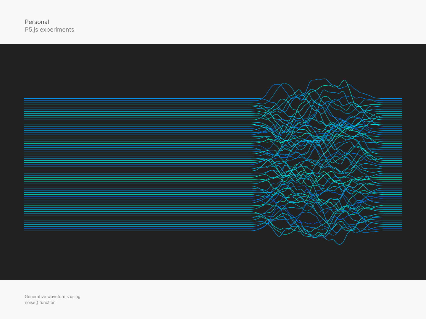 Generative Noise Waveform Experimentation By Andrew Davies On Dribbble