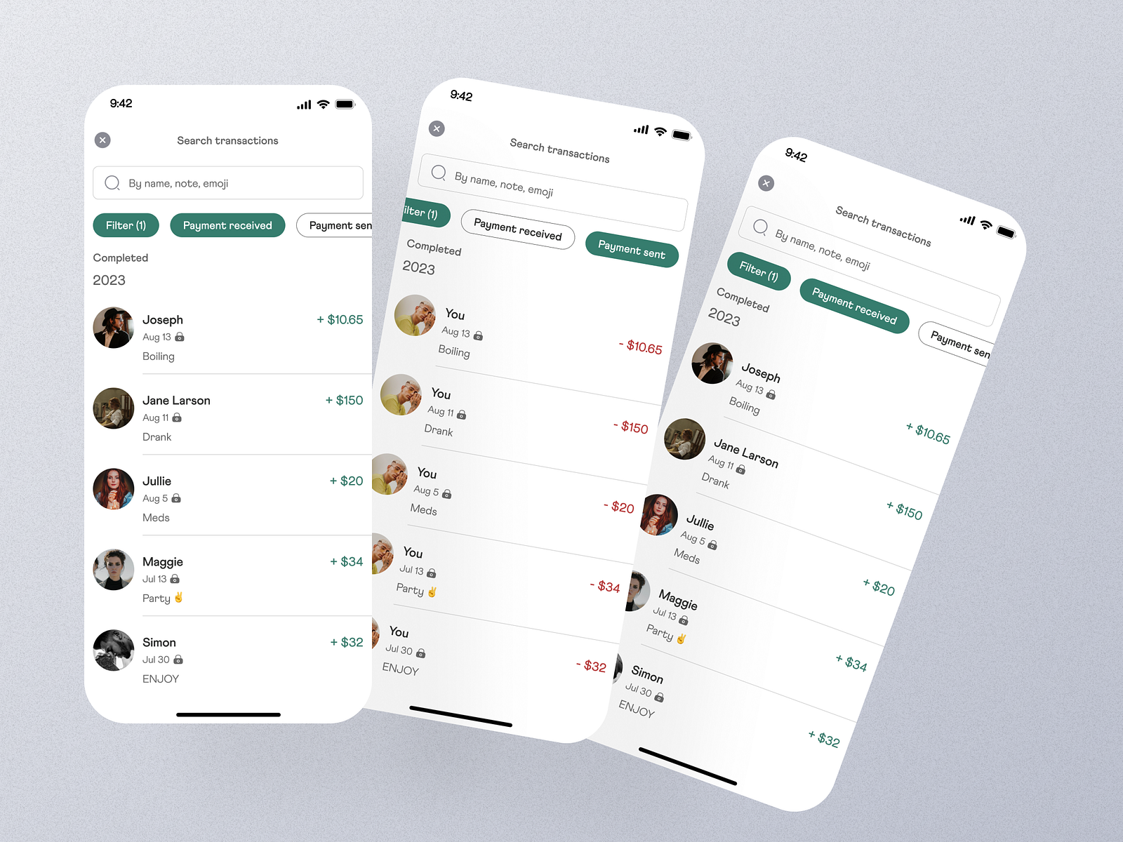 Transaction Mobile App Ui by UI Ants on Dribbble