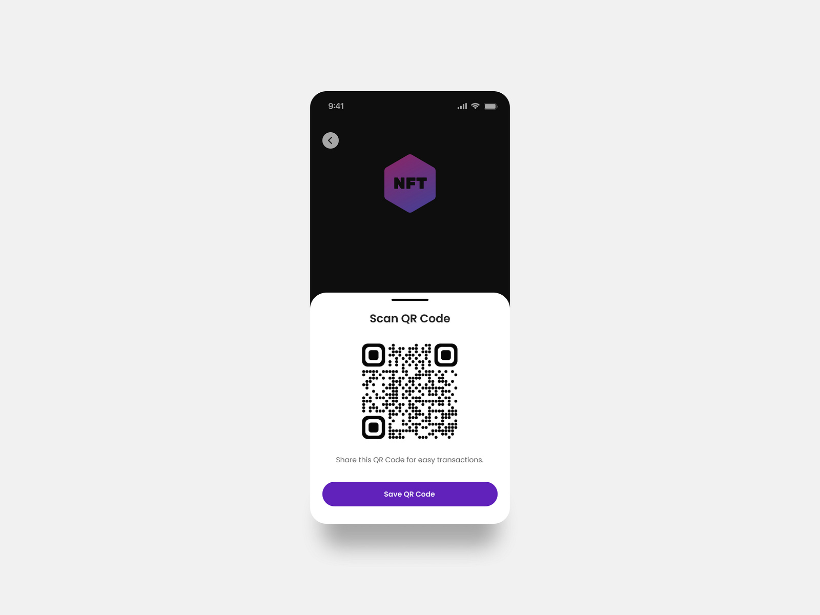 QR code screen modal ui design by Kiko Pastor on Dribbble