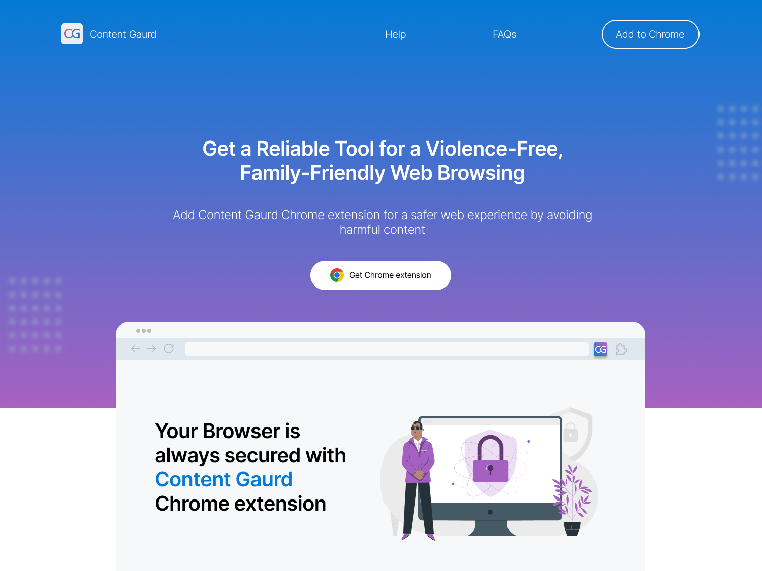 Content Gaurd - Chrome extension by Veronica Emad on Dribbble