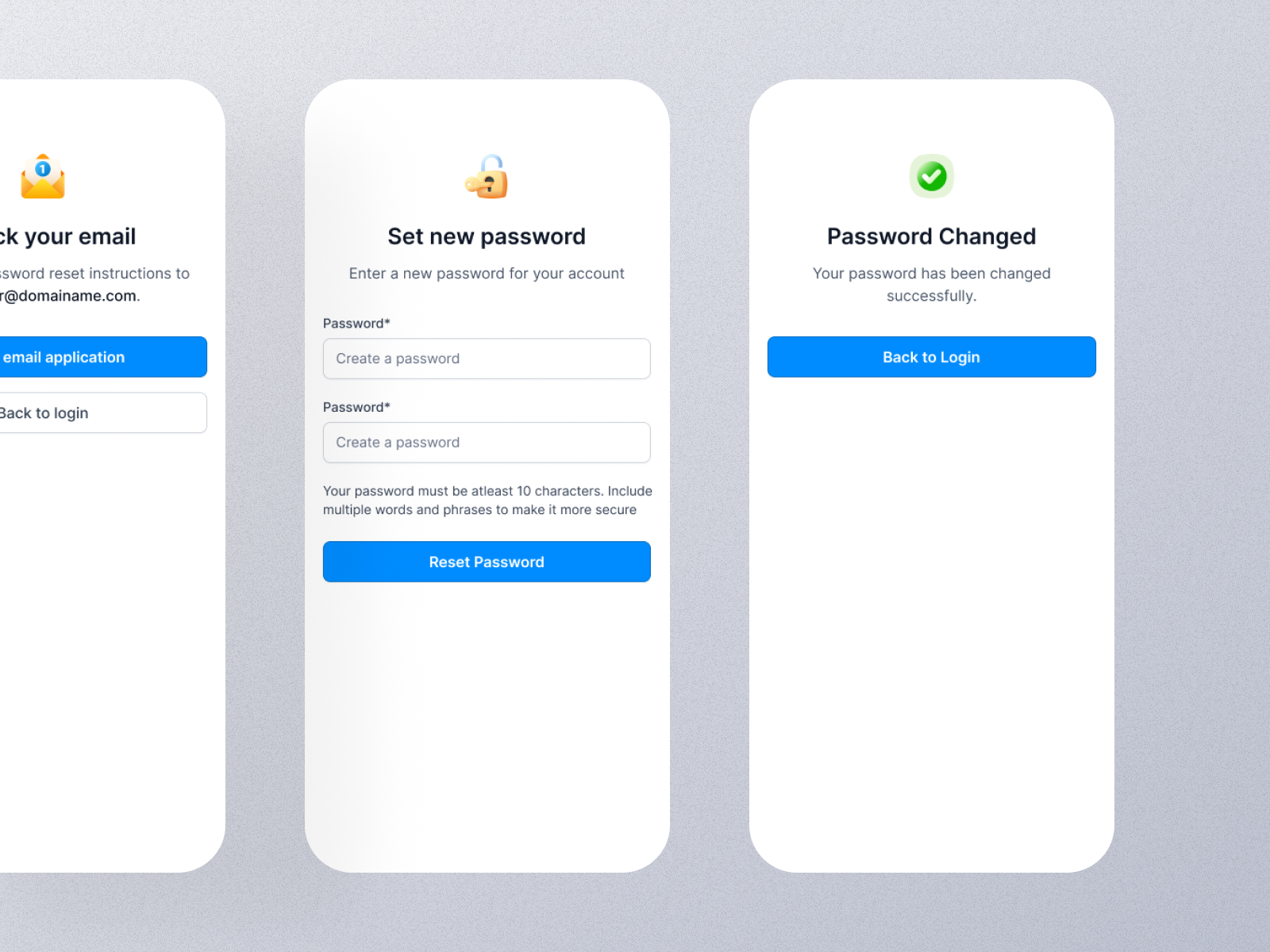 Change Password User Flow by Nischal on Dribbble
