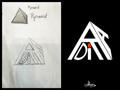 Logo design. PYRAMID by Skye on Dribbble
