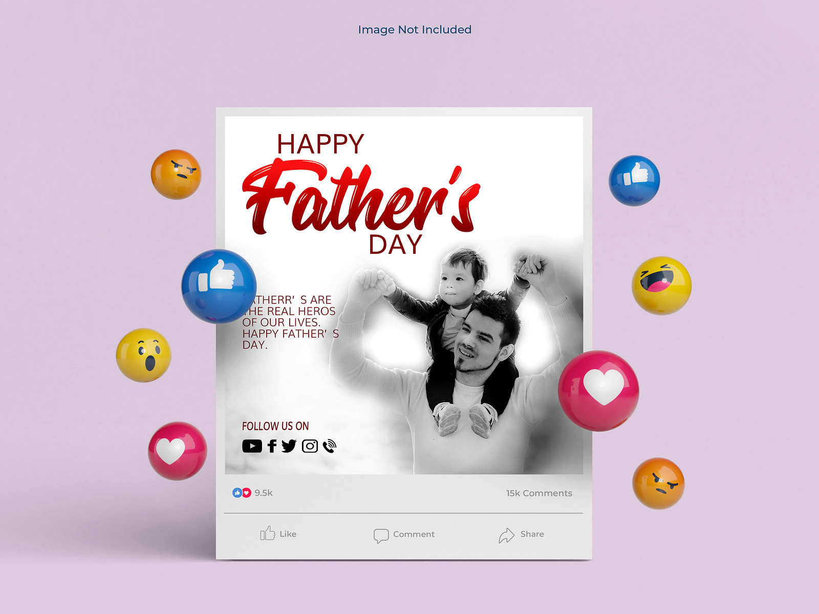 Happy Father's Day Social media post design. by MD SOHEL RANA on Dribbble