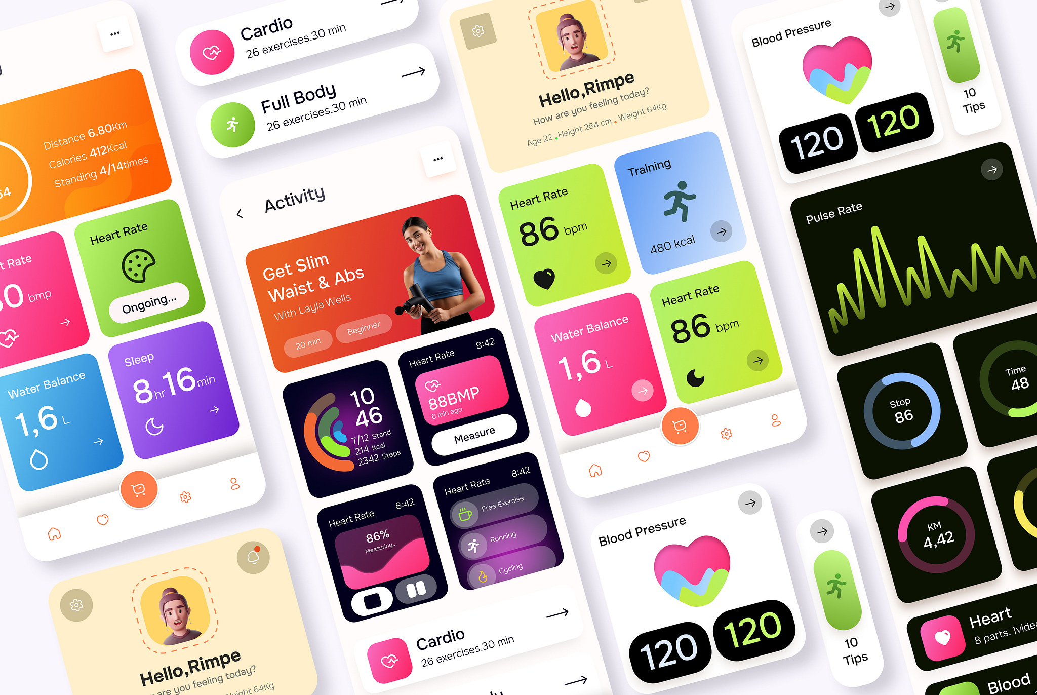 Smart Watch UI Design by Bhabna Basak on Dribbble
