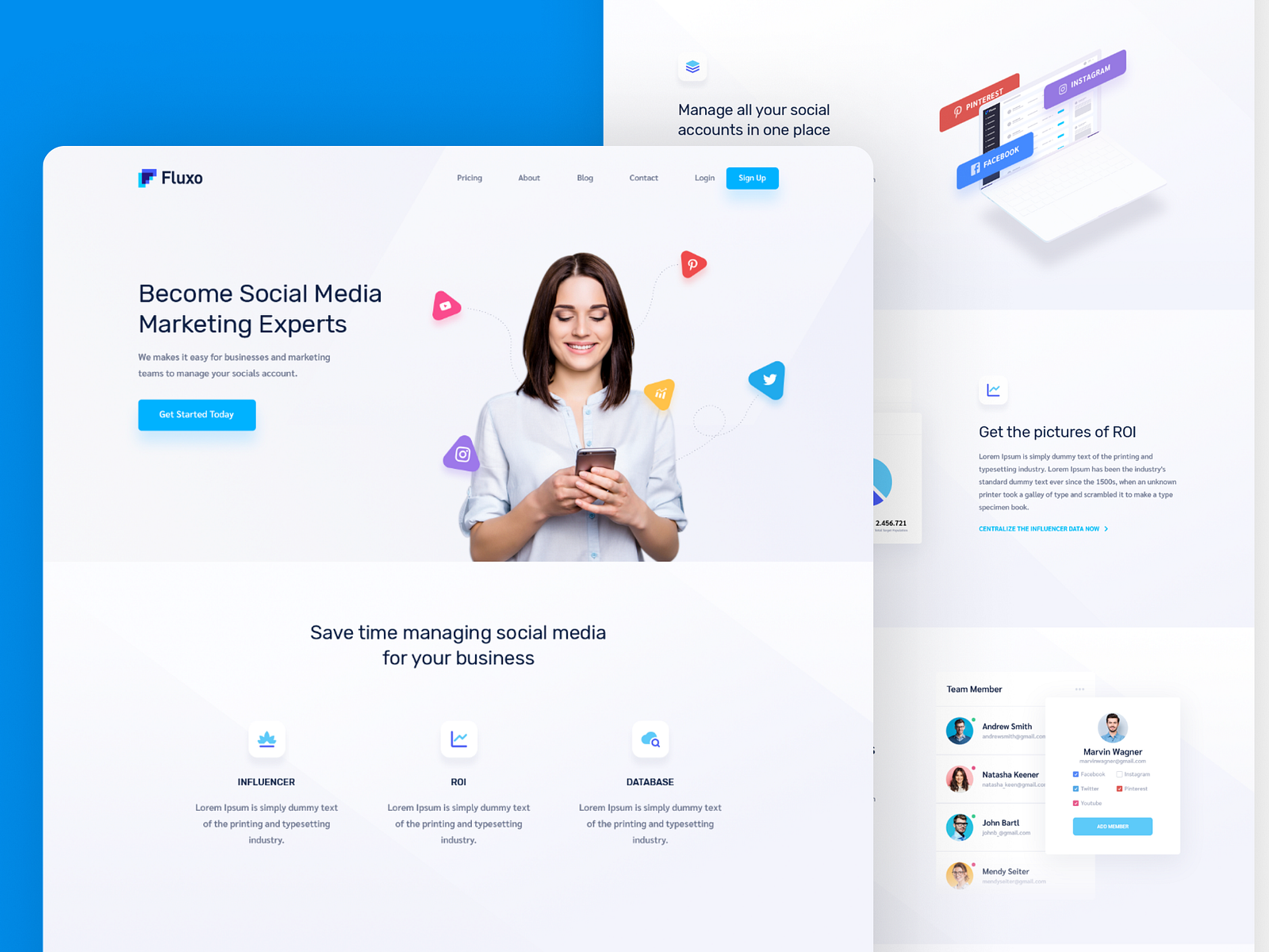 Social Media Services Web Design by Ali Layyes on Dribbble Social Media Services Web Design by Ali Layyes on Dribbble