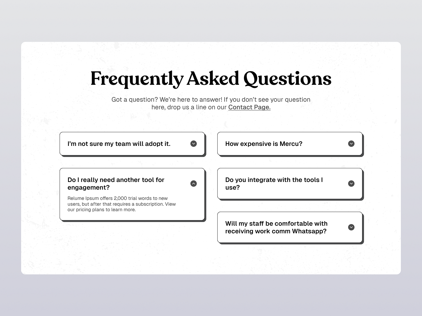 FAQ Section UI Design by Hridoy 🏀 on Dribbble