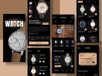 Smartwatch App Design UI designs, themes, templates and downloadable ...