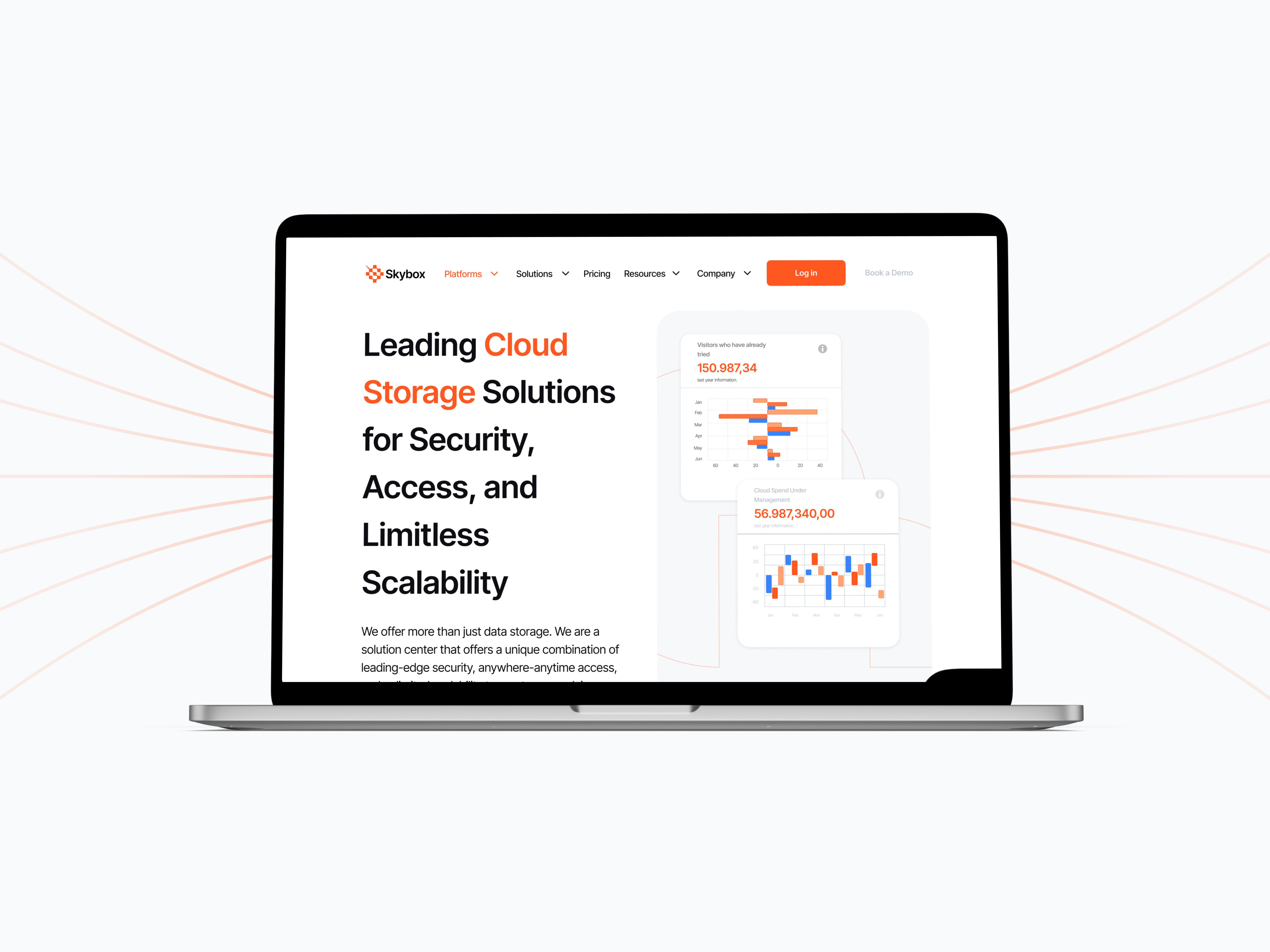Skybox - SaaS Website by Catalyst Lab on Dribbble
