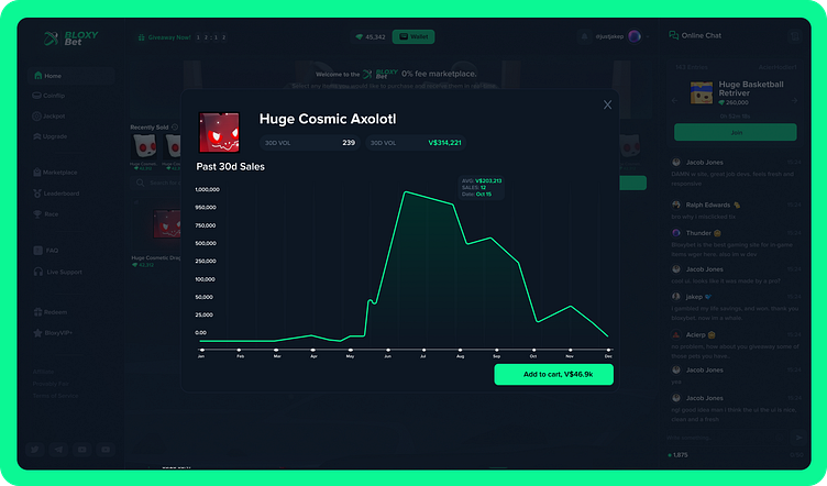 Bloxybet V4 - ROBLOX Arcade by jakep on Dribbble