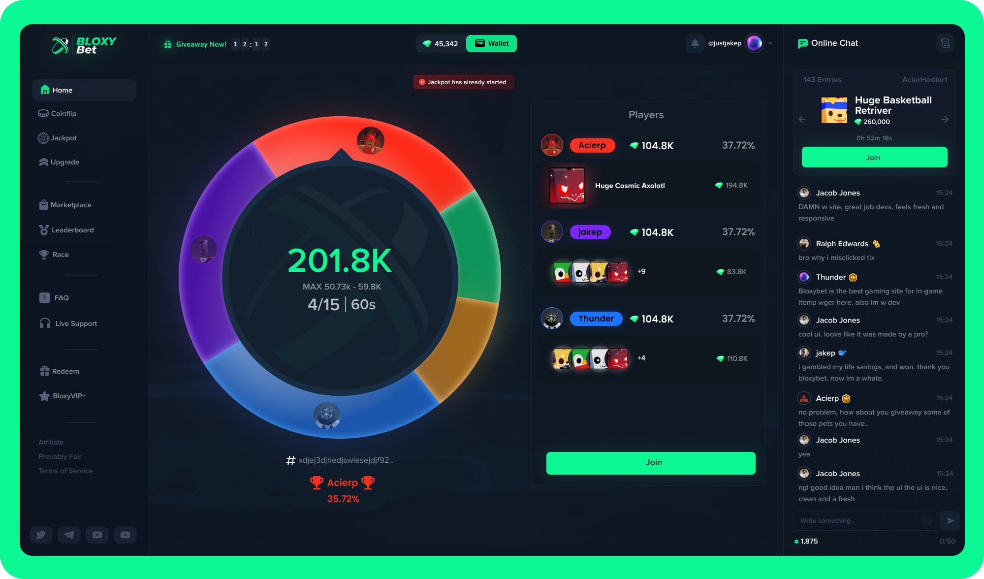 Bloxybet V4 - ROBLOX Arcade by jakep on Dribbble