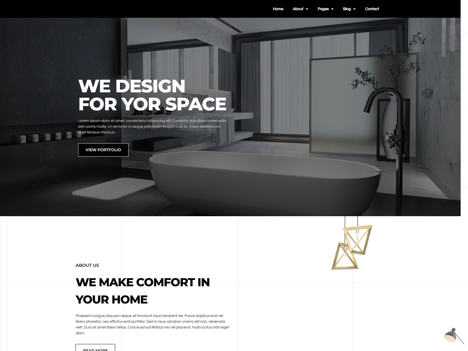 Interior Design Website Design | WordPress Website by Riaad Arif on ...