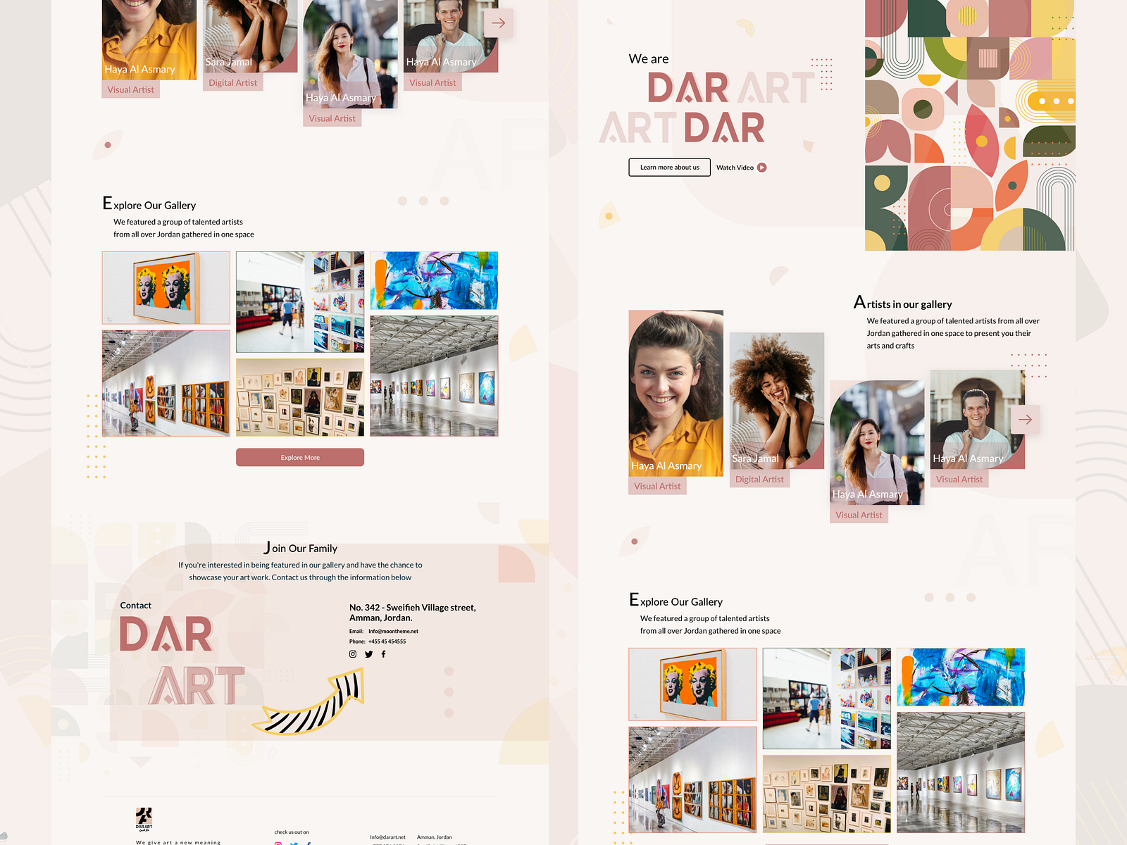 Dar Art gallery by Rayanne on Dribbble