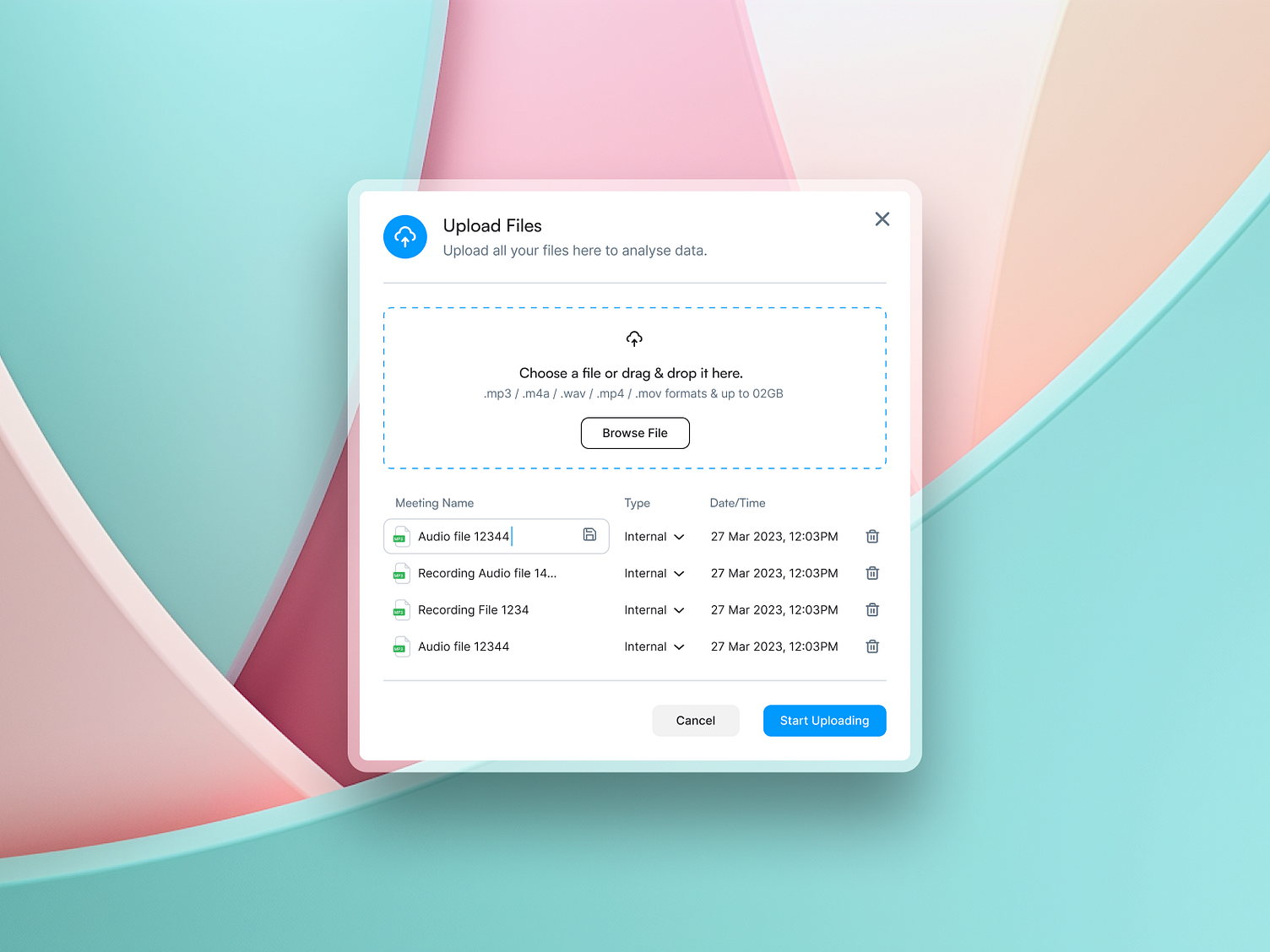 Upload Files Modal Window by Bhawin Jagad | BHAWINWORX on Dribbble