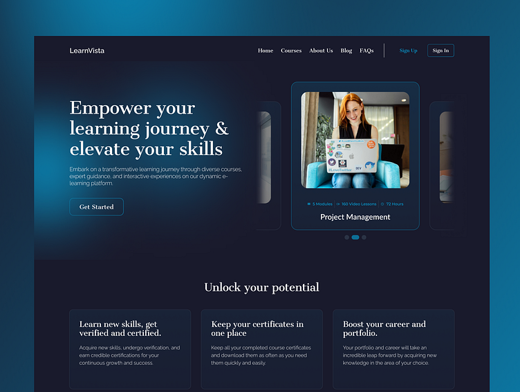 Saas Software Digital Career Website Landing Page Web Design By